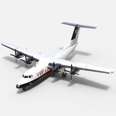 De Havilland DHC-7 Texasair 3D Model by Dreamscape Studios
