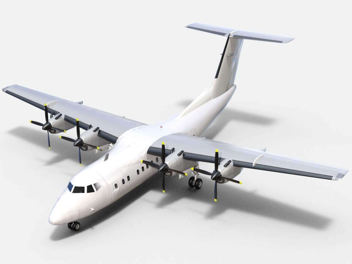 De Havilland DHC-7 Unmarked 3D Model by Dreamscape Studios