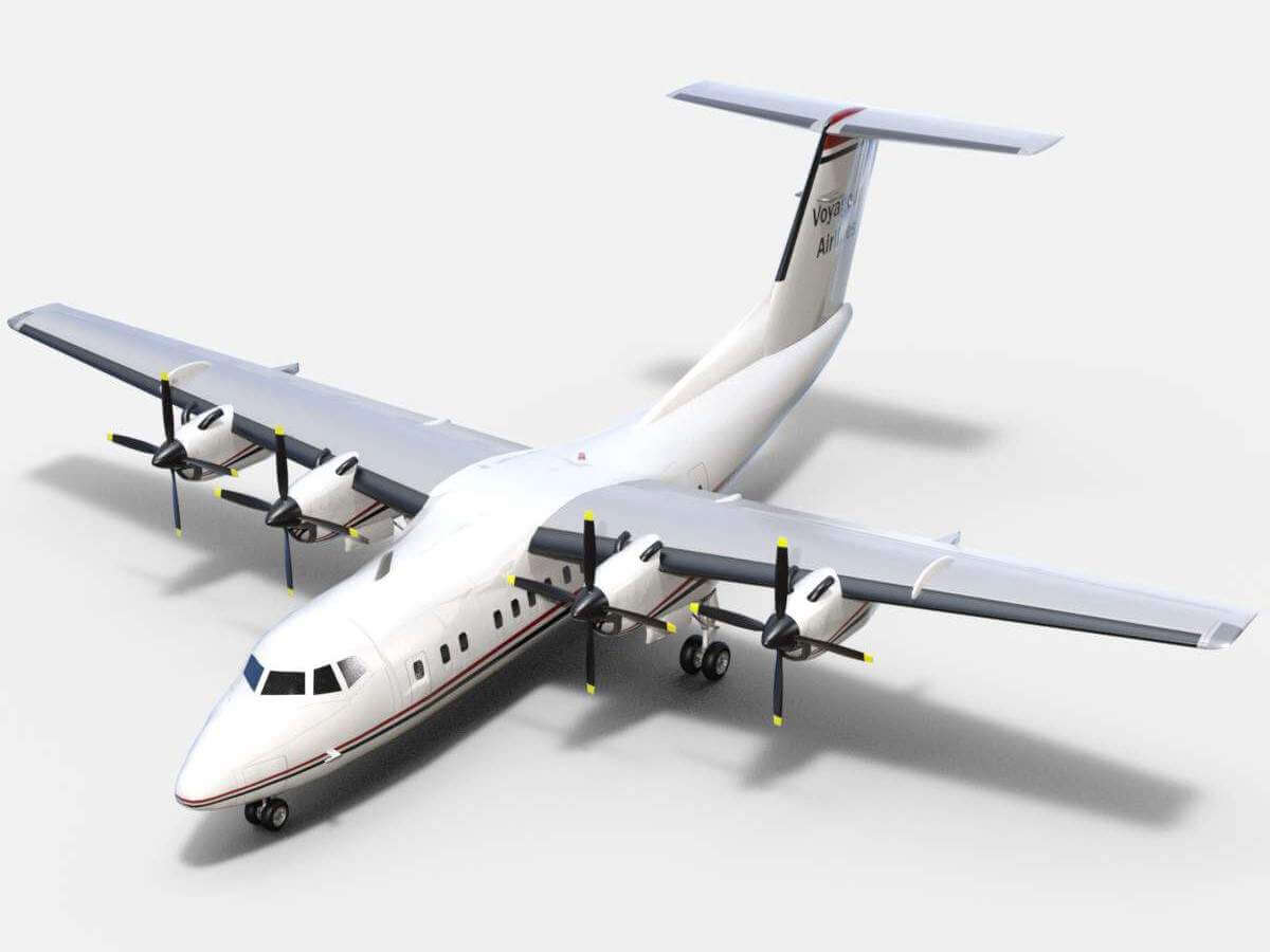 De Havilland DHC-7 Voyageur Airways 3D Model by Dreamscape Studios