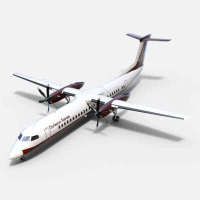 De Havilland DHC-8 400 Charleston Express 3D Model by Dreamscape Studios