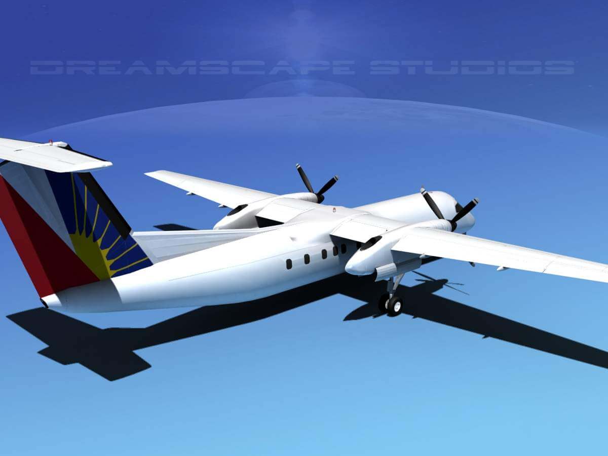 De Havilland DHC-8-Q300 PAL Express 3D Model by Dreamscape Studios