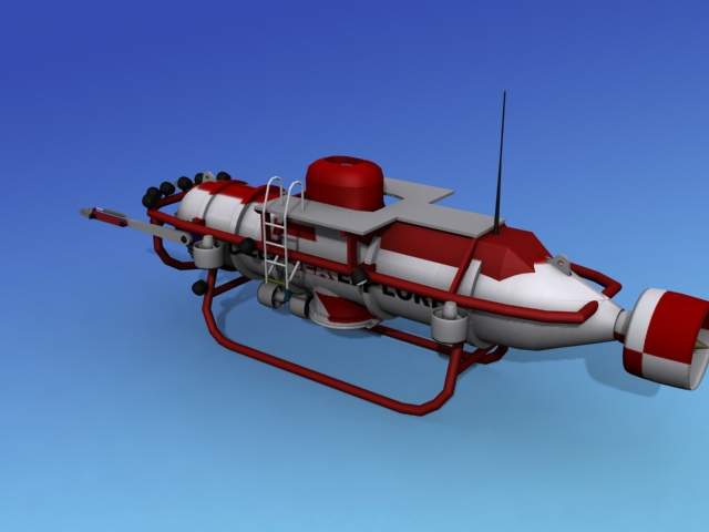 Deep Ocean Submersible - 3D Model by Dreamscape Studios