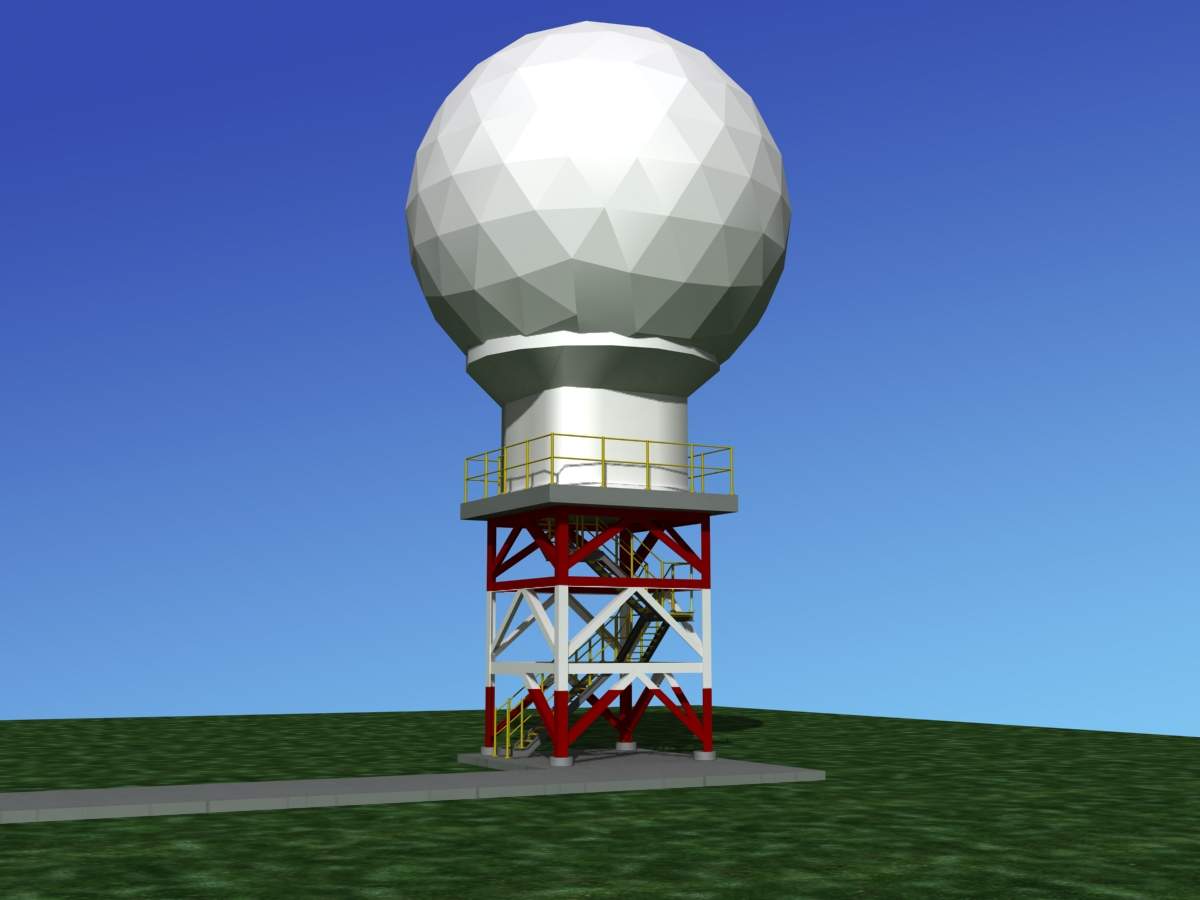 Doppler Radar Antenna - 3D Model by Dreamscape Studios