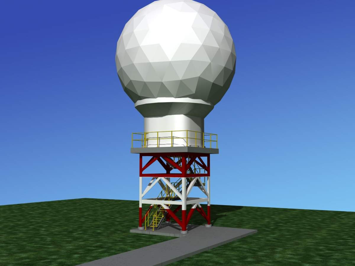 Doppler Radar Antenna - 3D Model by Dreamscape Studios