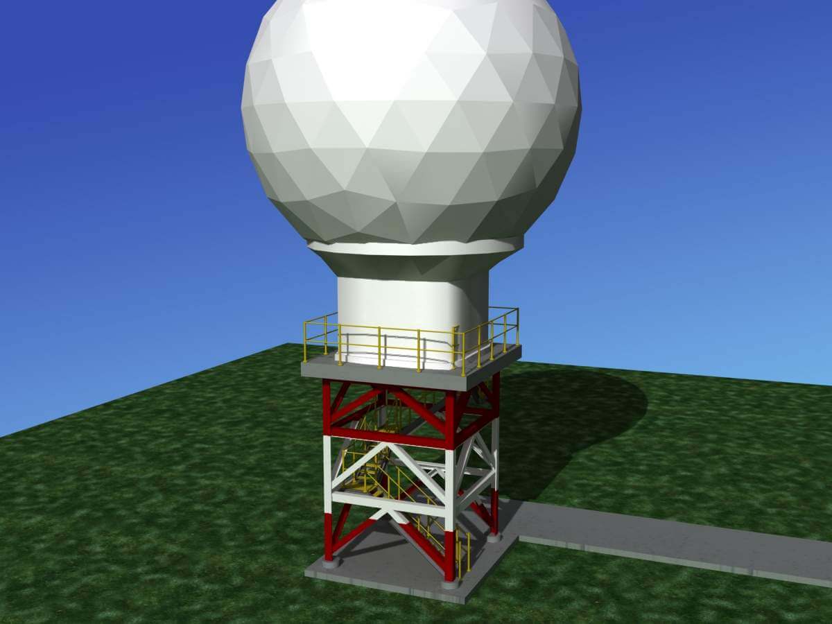 Doppler Radar Antenna - 3D Model by Dreamscape Studios