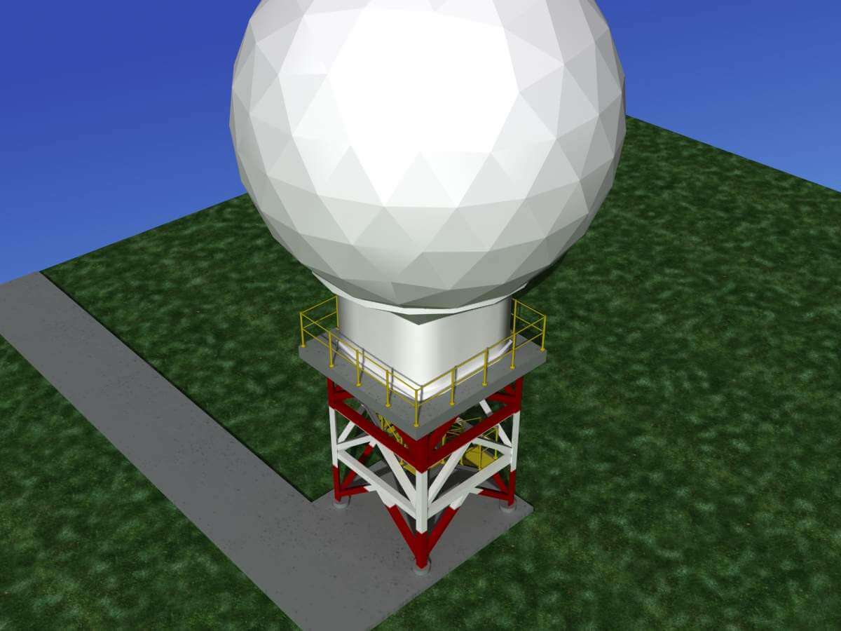 Doppler Radar Antenna - 3D Model by Dreamscape Studios