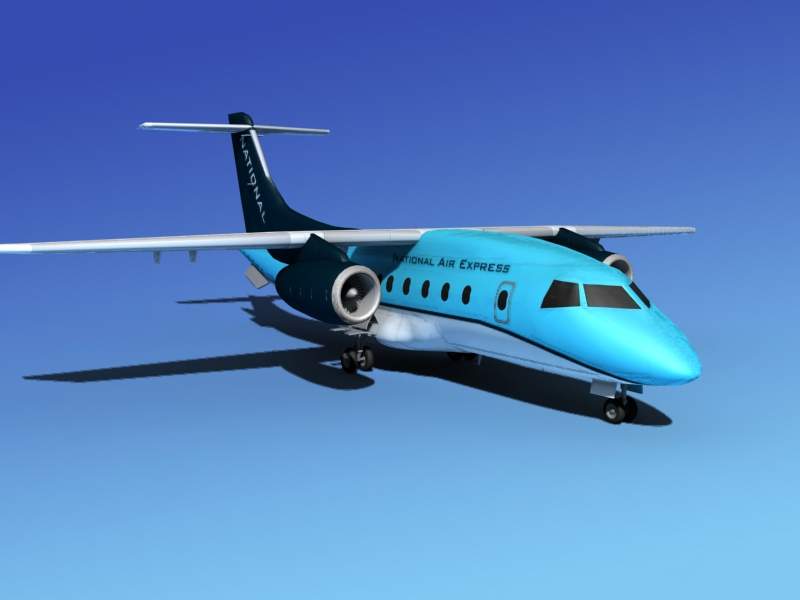 Dornier Do-328J National Air Express 3D Model by Dreamscape Studios