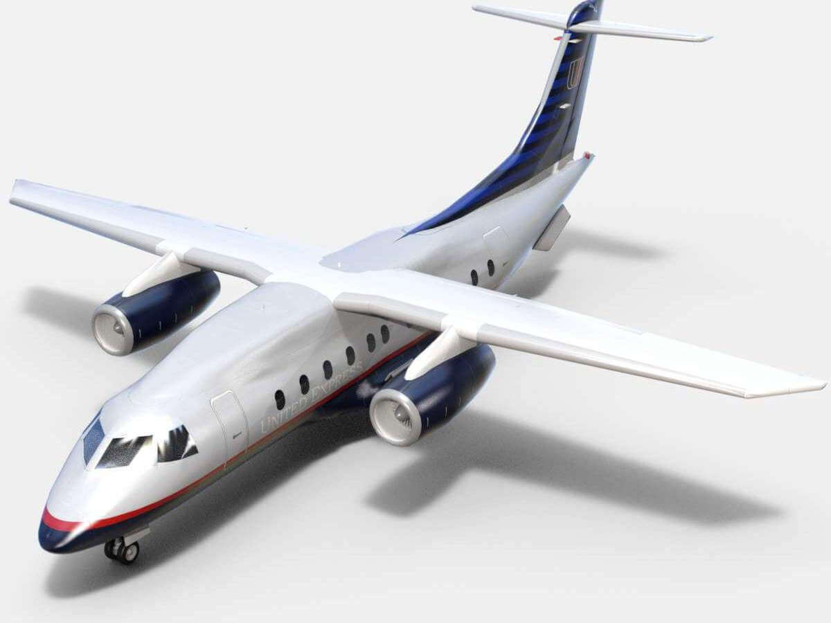 Dornier Do-328J United Express 3D Model by Dreamscape Studios