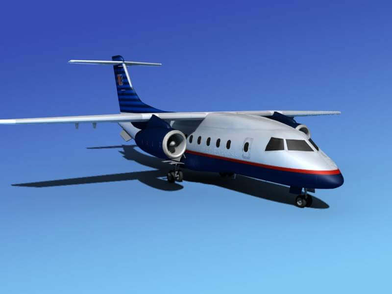 Dornier Do-328J United Express 3D Model by Dreamscape Studios