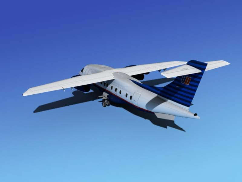 Dornier Do-328J United Express 3D Model by Dreamscape Studios