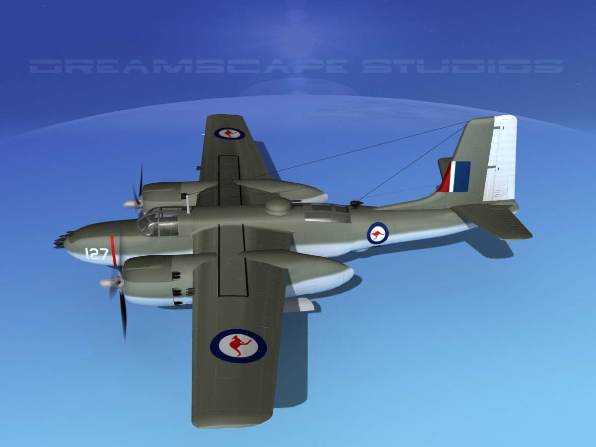 Douglas A-26B Invader V10 Australia 3D Model by Dreamscape Studios