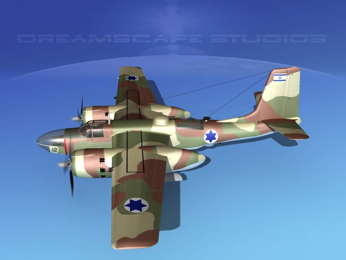 Douglas B-26C Invader V09 IADF 3D Model by Dreamscape Studios