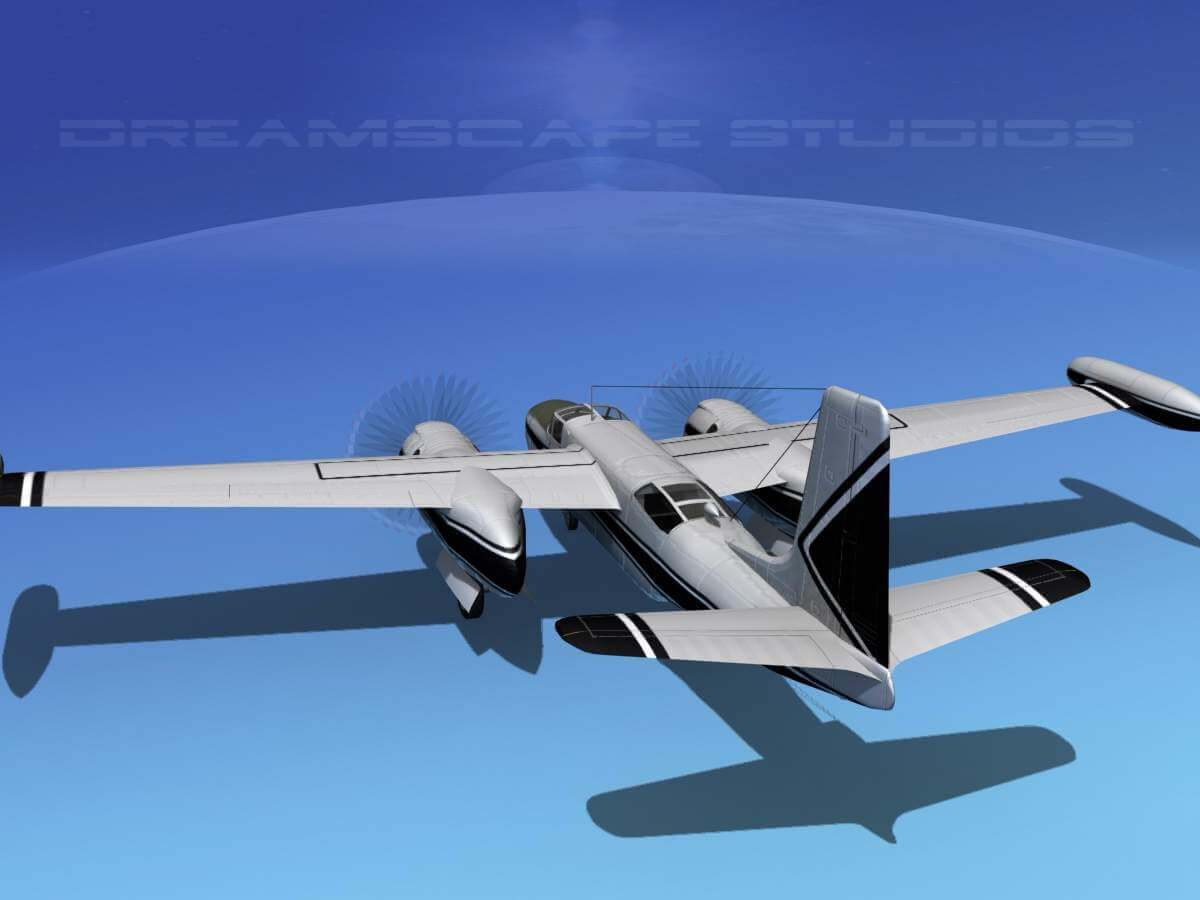 Douglas B-26L Marketeer V01 3D Model by Dreamscape Studios