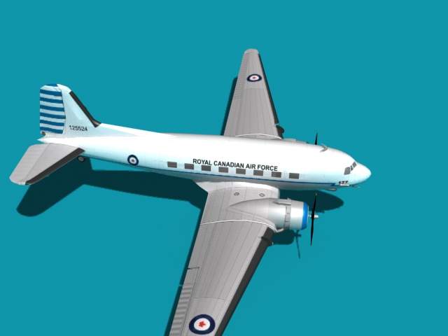 Douglas C-47 Dakota RCAF 3D Model by Dreamscape Studios