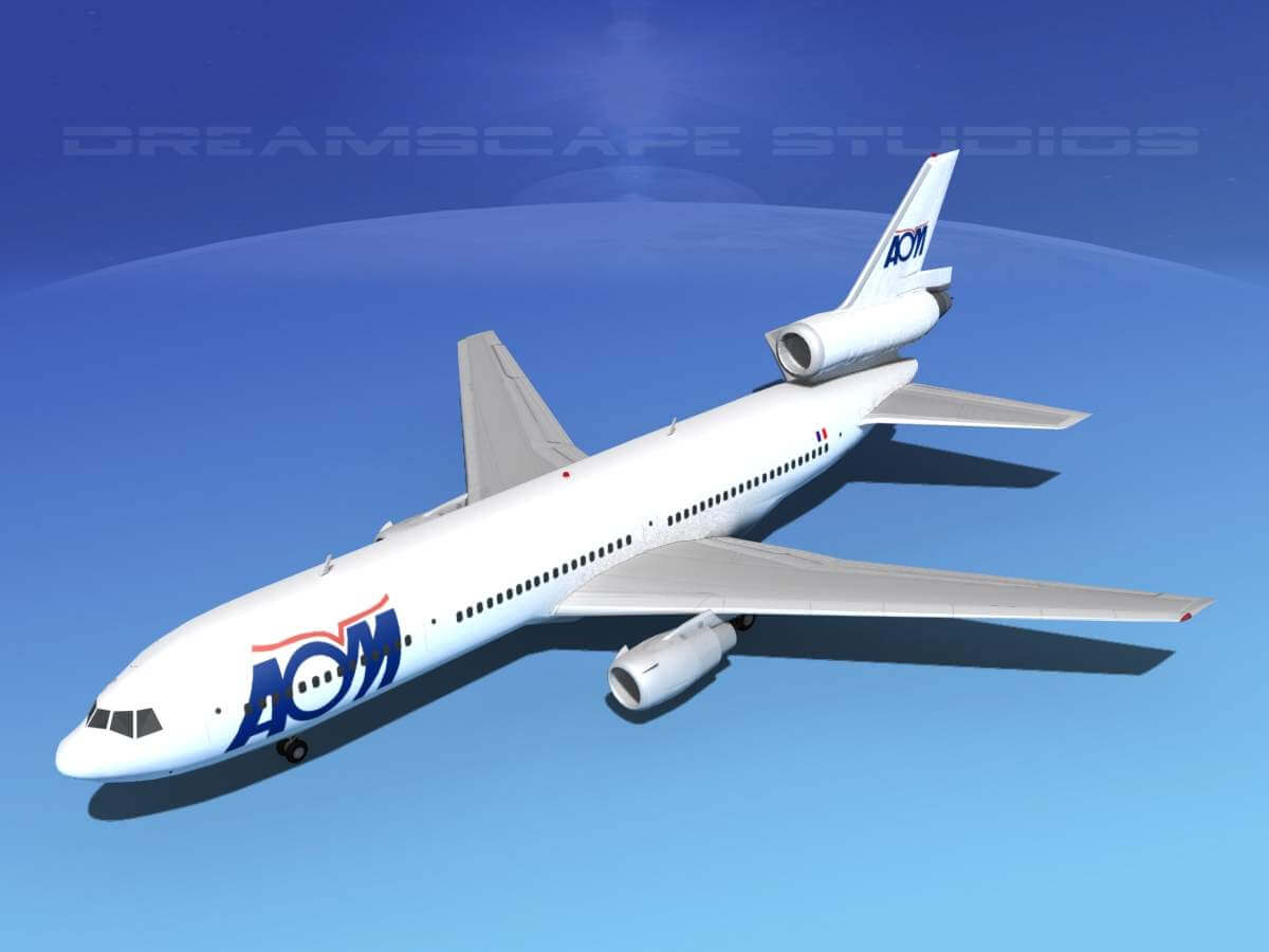 Douglas DC-10 AOM 3D Model by Dreamscape Studios