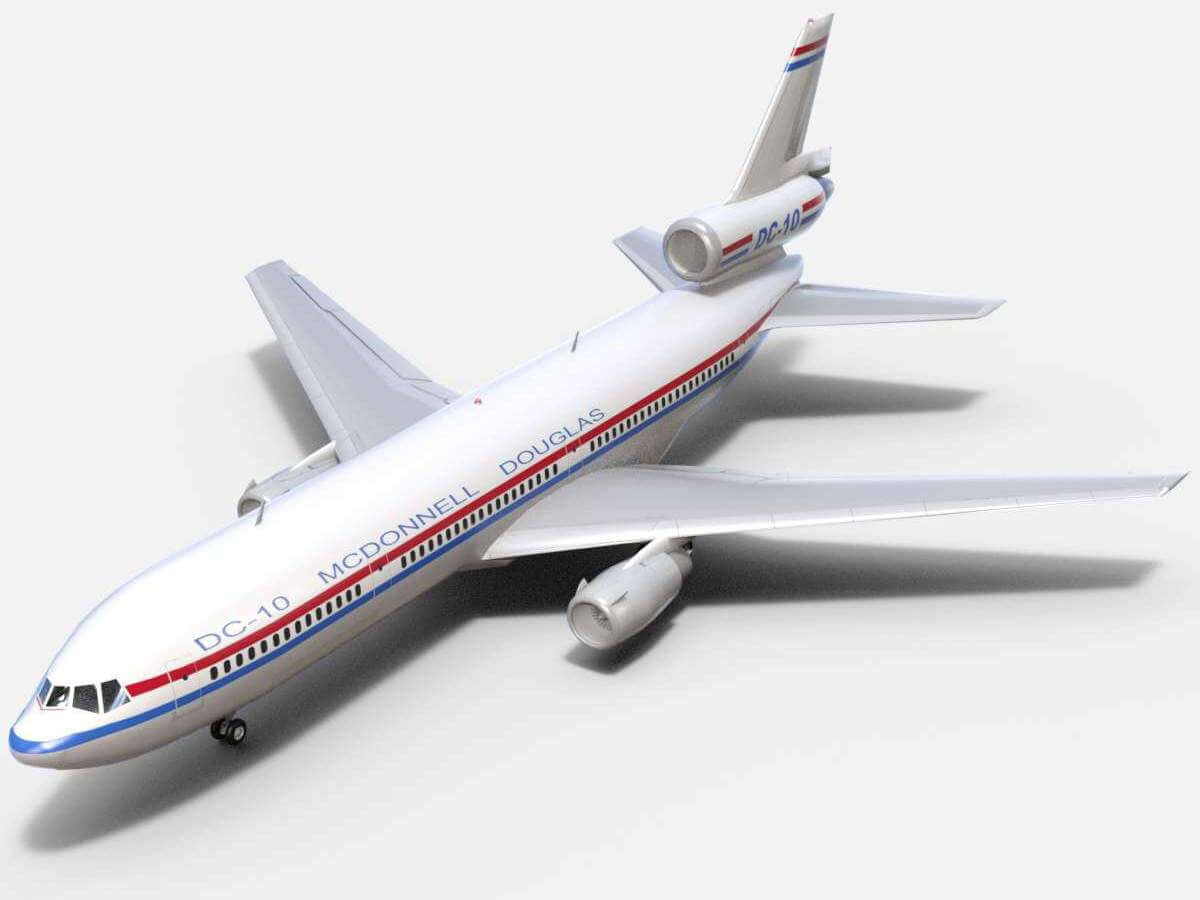 Douglas DC-10 McDonnell Douglas 3D Model by Dreamscape Studios