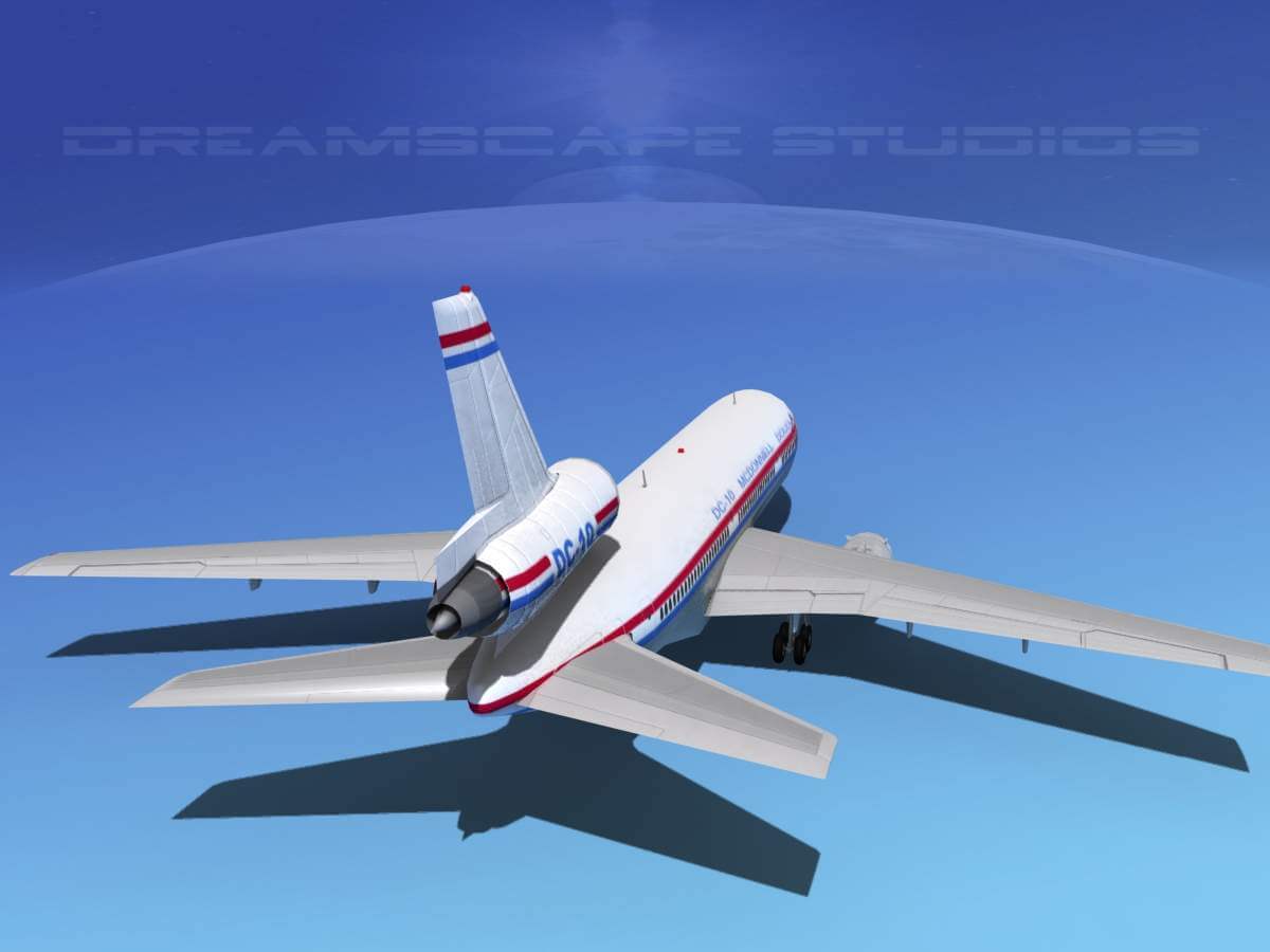 Douglas DC-10 McDonnell Douglas 3D Model by Dreamscape Studios