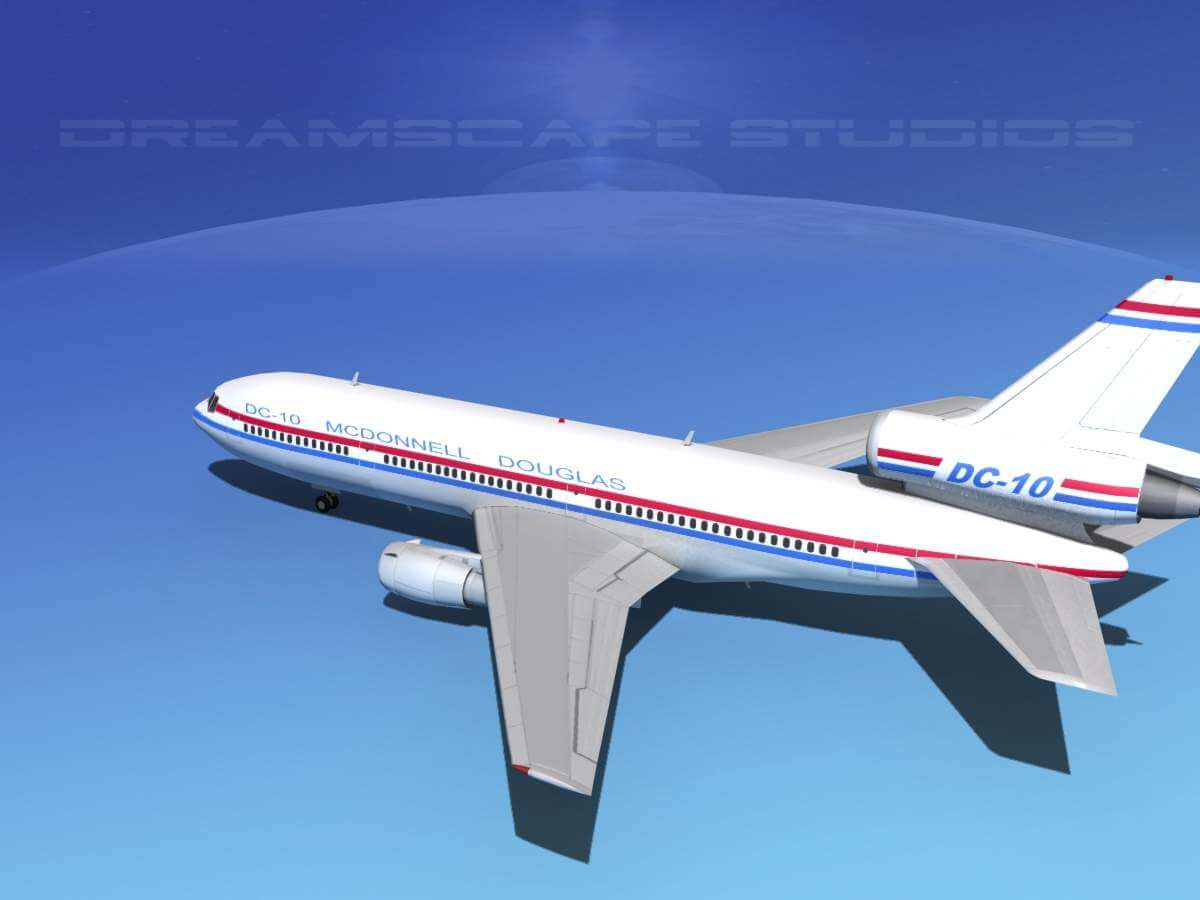 Douglas DC-10 McDonnell Douglas 3D Model by Dreamscape Studios