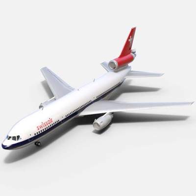 Douglas DC-10 Swiss Air 3D Model by Dreamscape Studios