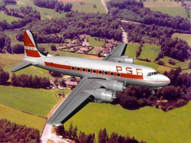 Douglas DC-4 PSA Airlines 3D Model by Dreamscape Studios