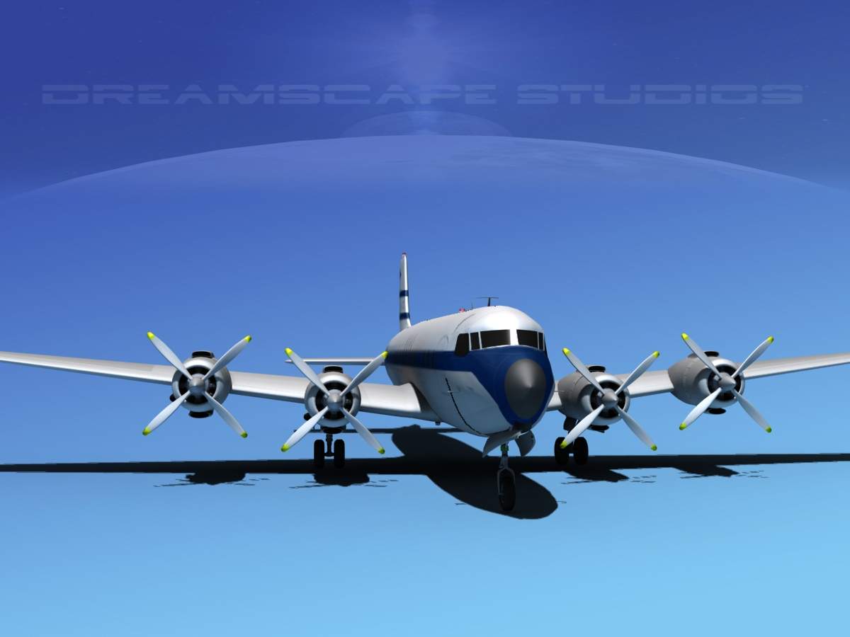 Douglas DC-7C BOAC 3D Model by Dreamscape Studios