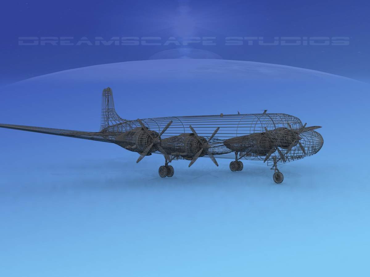 Douglas DC-7C BOAC 3D Model by Dreamscape Studios