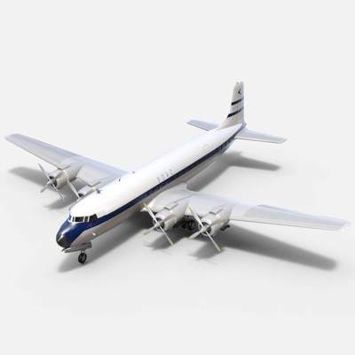 Douglas DC-7C BOAC 3D Model by Dreamscape Studios