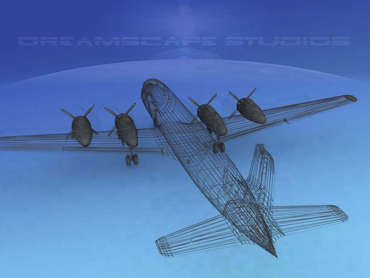 Douglas DC-7C Montego Air - 3D Model by Dreamscape Studios
