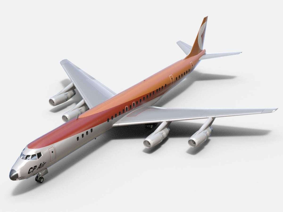 Douglas DC-8-63 Canadian Pacific 3D Model by Dreamscape Studios