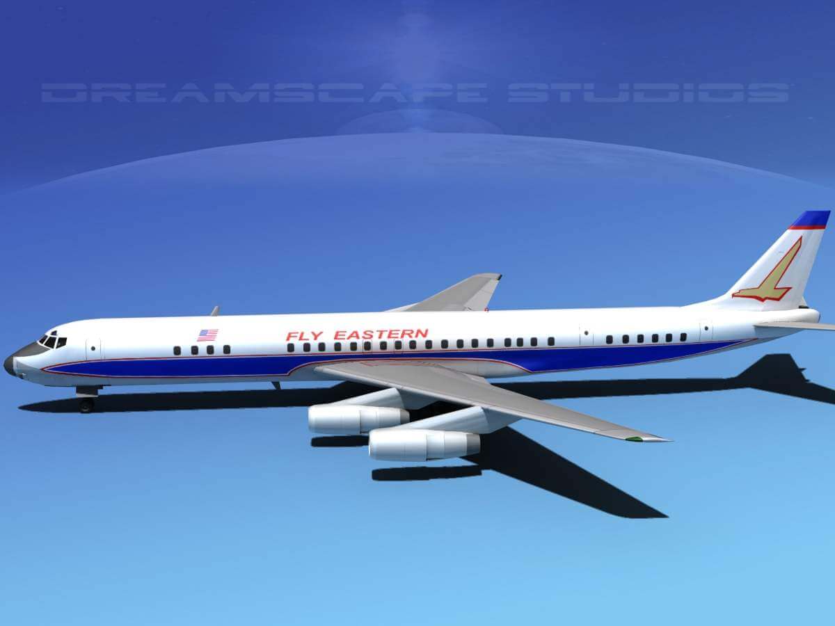 Douglas DC-8-63 Eastern Airlines 3D Model by Dreamscape Studios