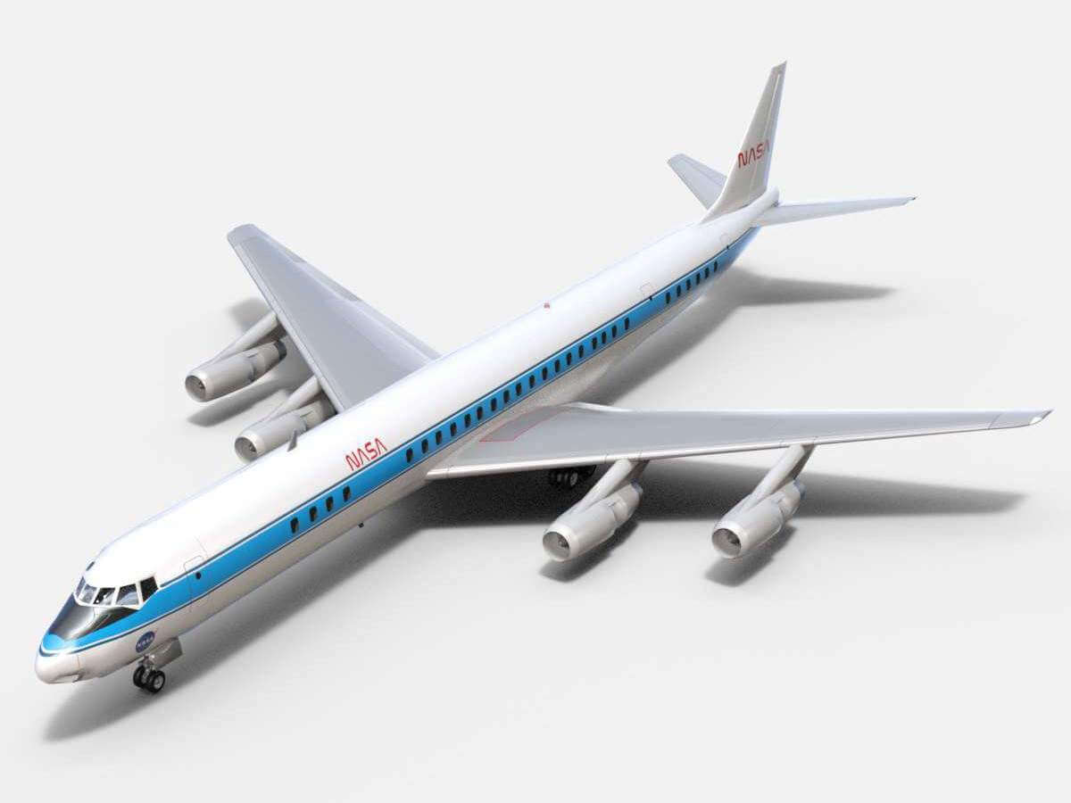 Douglas DC-8-63 NASA 3D Model by Dreamscape Studios