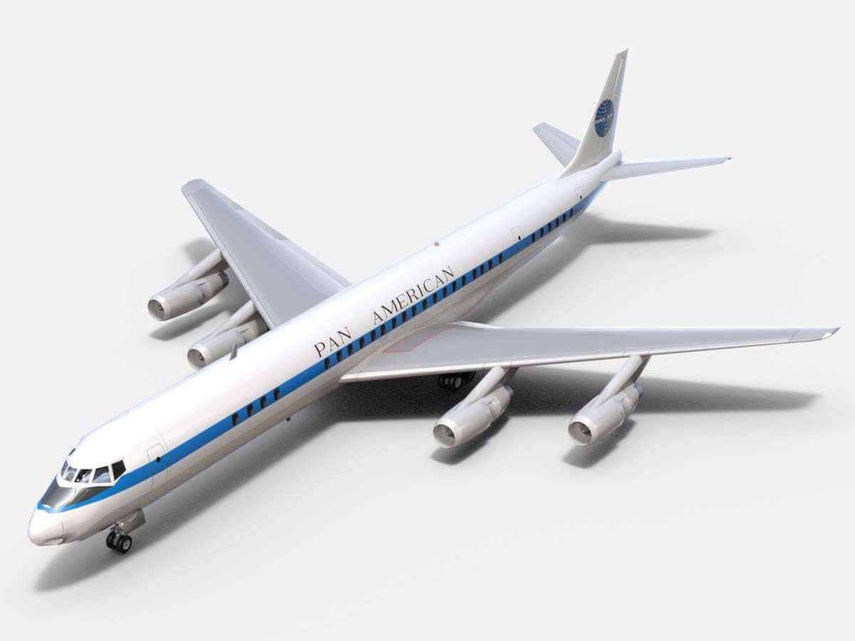 Douglas DC-8-63 Pan American 3D Model by Dreamscape Studios