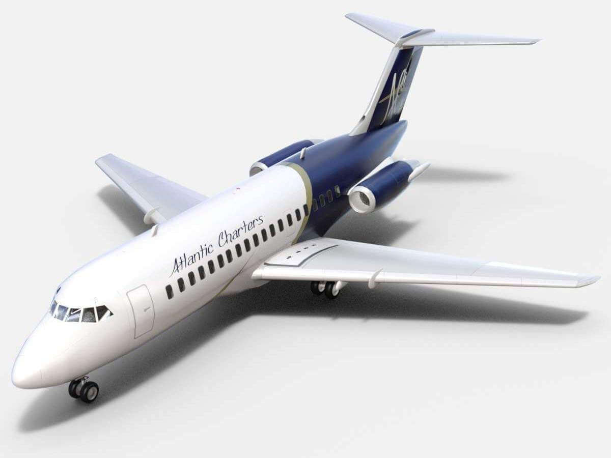 Douglas DC-9-15 Atlantic Charter - 3D Model by Dreamscape Studios