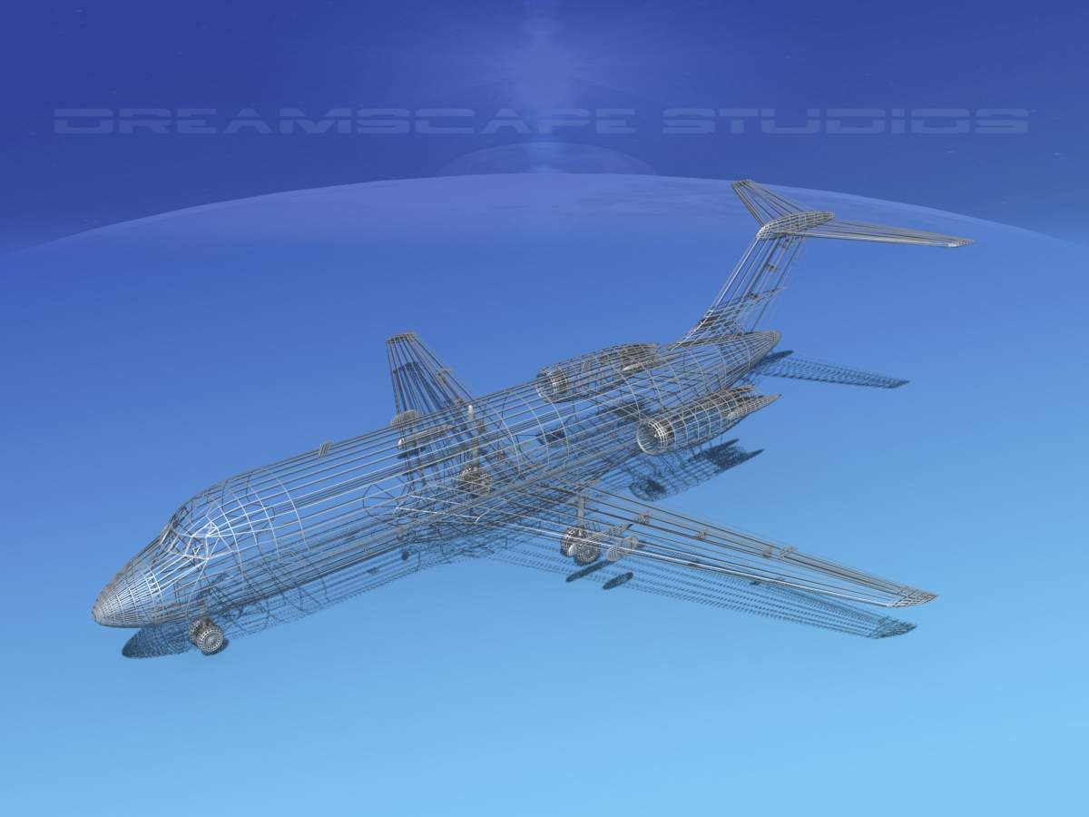 Douglas DC-9-15 Garuda 3D Model by Dreamscape Studios