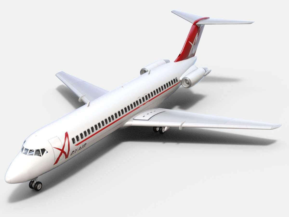 Douglas DC-9-30 ABX Air 3D Model by Dreamscape Studios