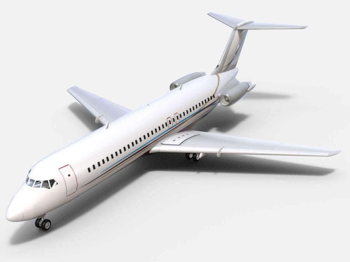 Douglas DC-9-30 Corporate 3D Model by Dreamscape Studios