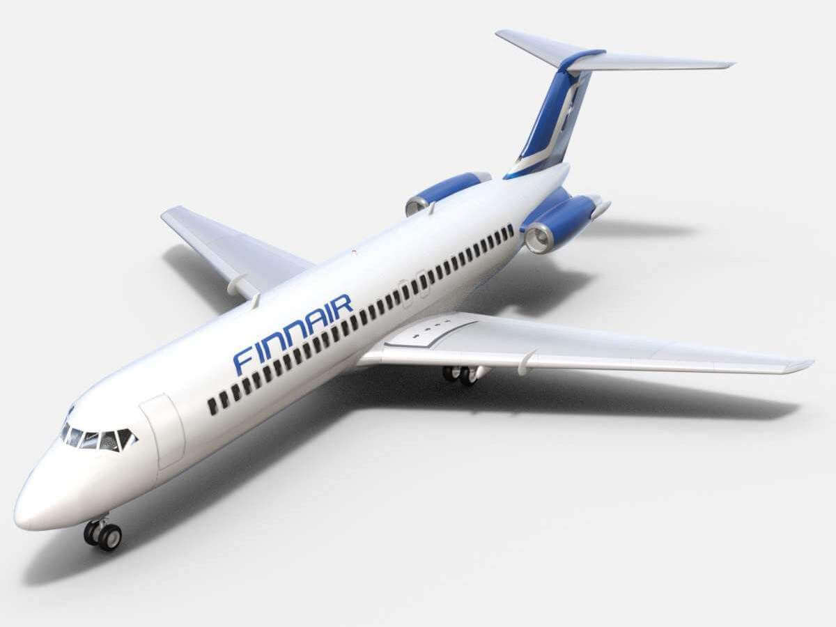 Douglas DC-9-30 Finnair 3D Model by Dreamscape Studios