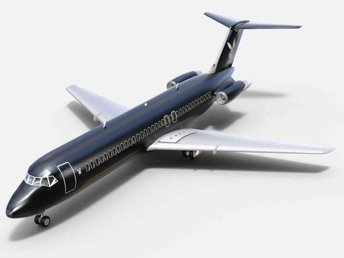 Douglas DC-9-30 Playboy 3D Model