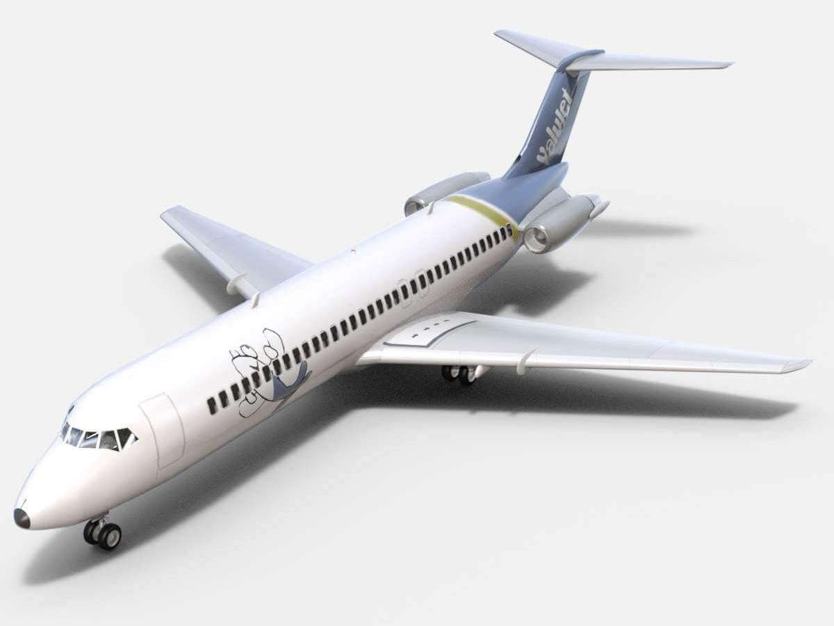 Douglas DC-9-30 ValueJet 3D Model by Dreamscape Studios