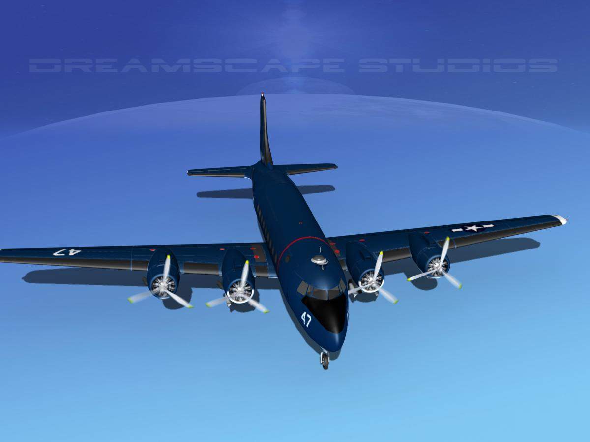 Douglas R-6D Skymaster V01 3D Model by Dreamscape Studios