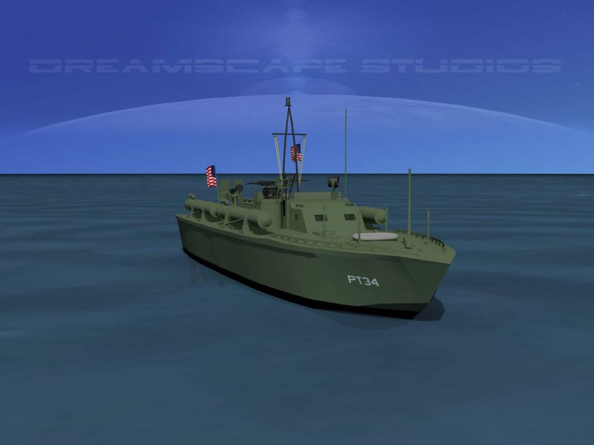 Elco PT Boat PT34 - 3D Model by Dreamscape Studios