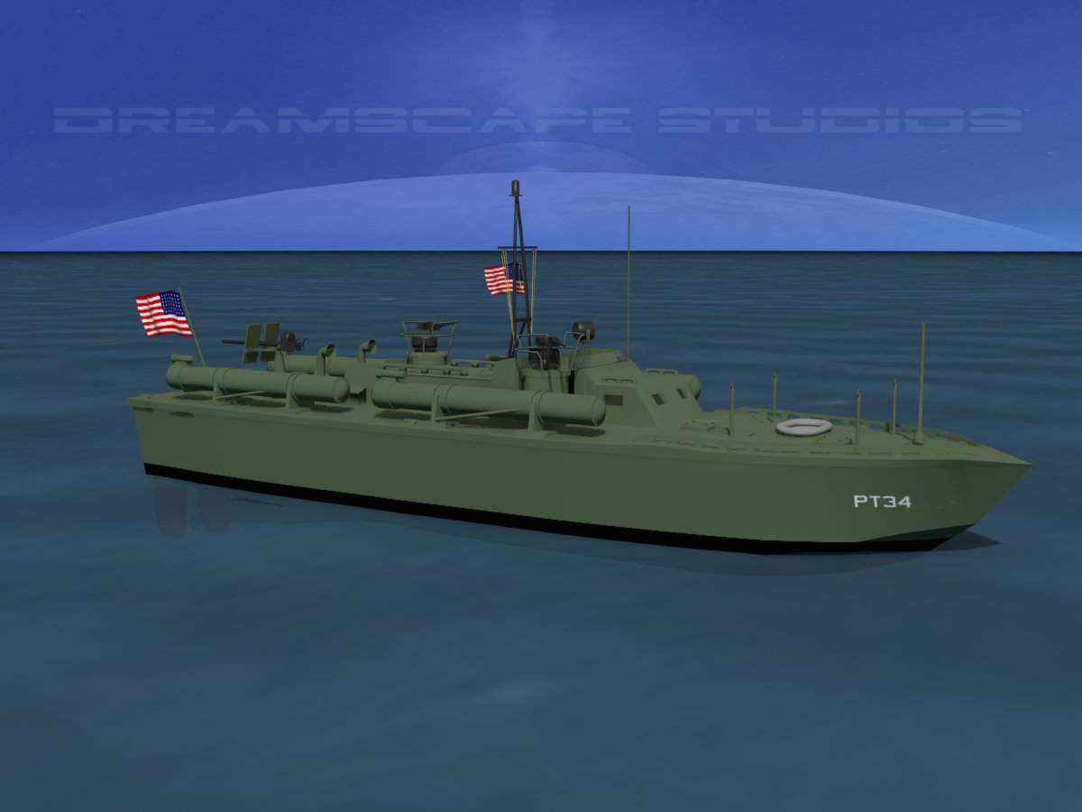 Elco PT Boat PT34 - 3D Model by Dreamscape Studios