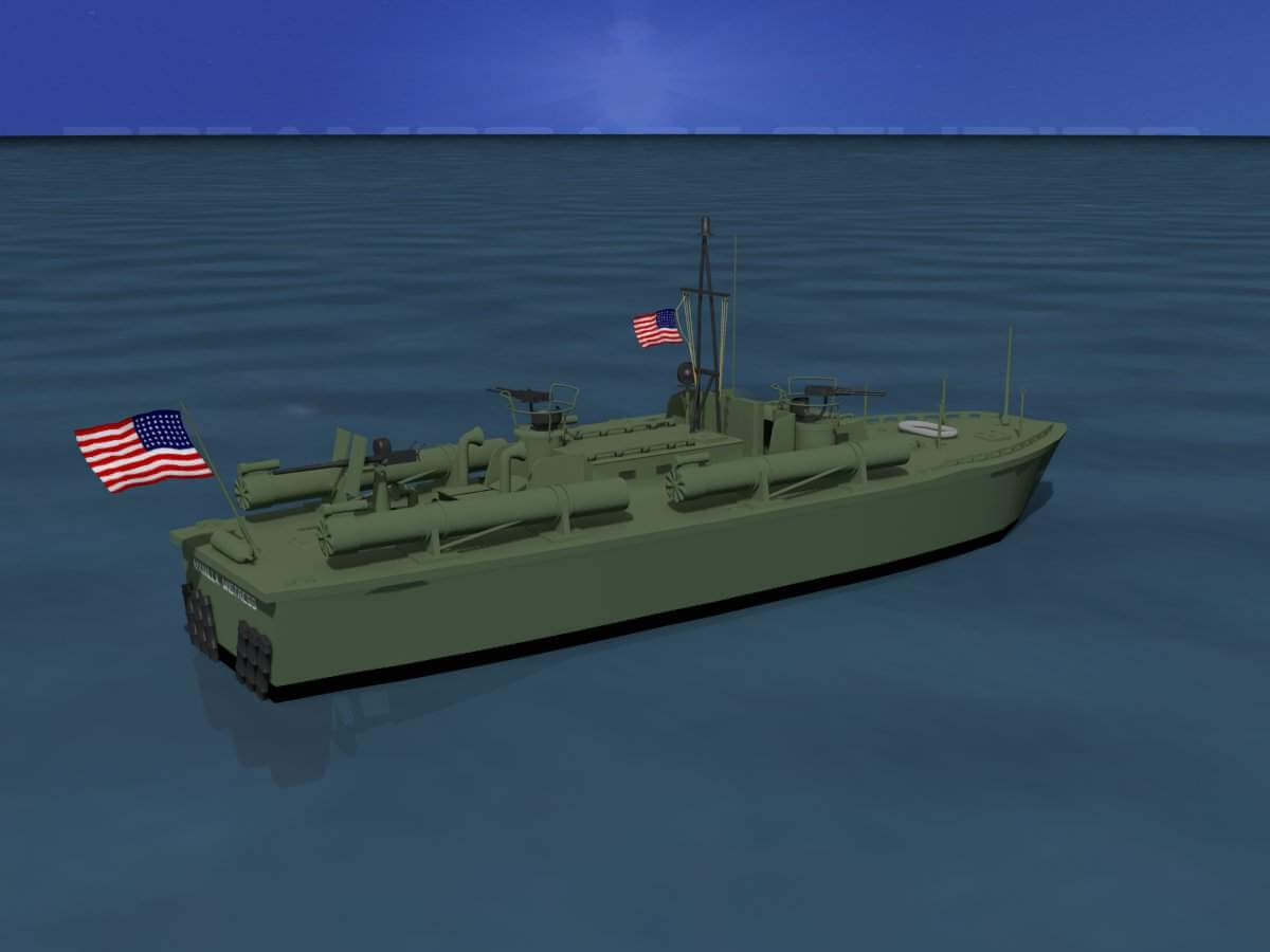 Elco PT Boat PT34 - 3D Model by Dreamscape Studios