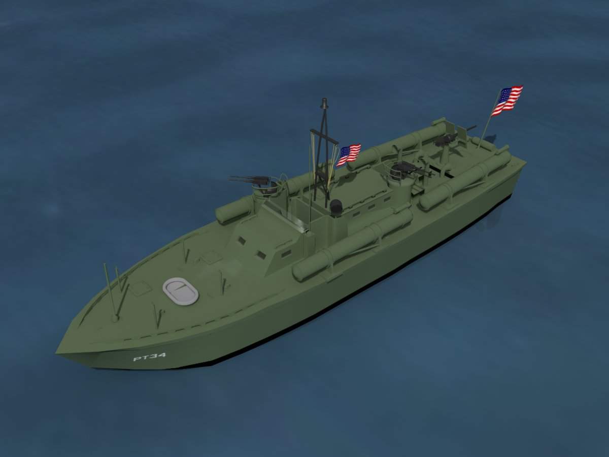 Elco PT Boat PT34 - 3D Model by Dreamscape Studios