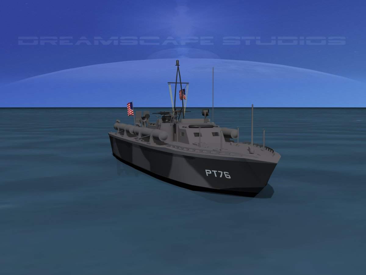 Elco PT Boat PT76r - 3D Model by Dreamscape Studios