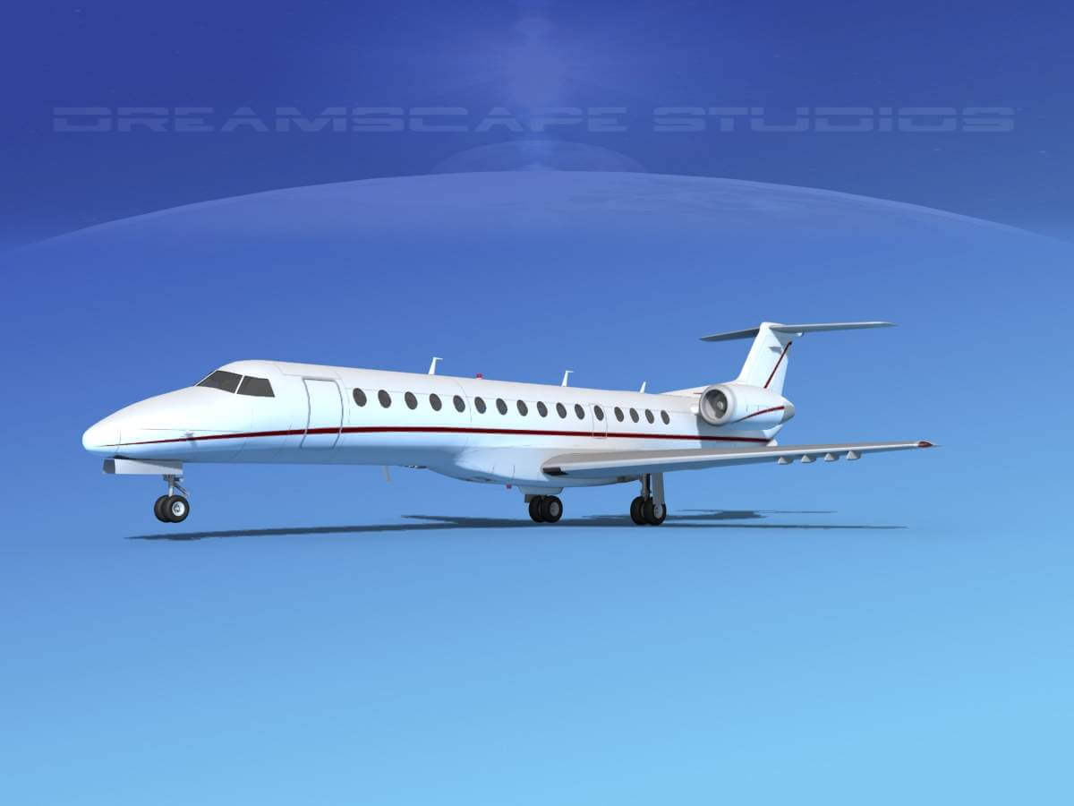 Embraer ERJ-140 Corporate 3D Model by Dreamscape Studios