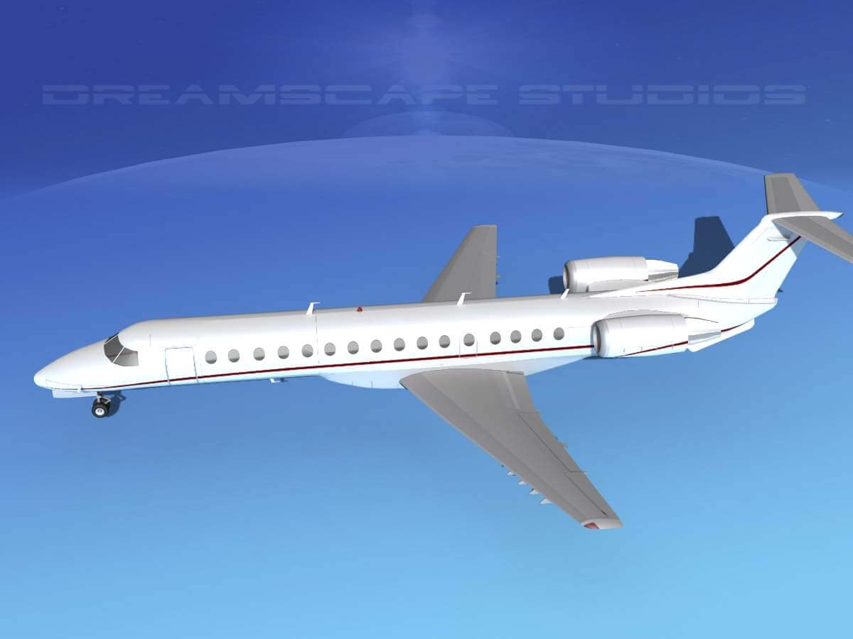 Embraer ERJ-140 Corporate 3D Model by Dreamscape Studios
