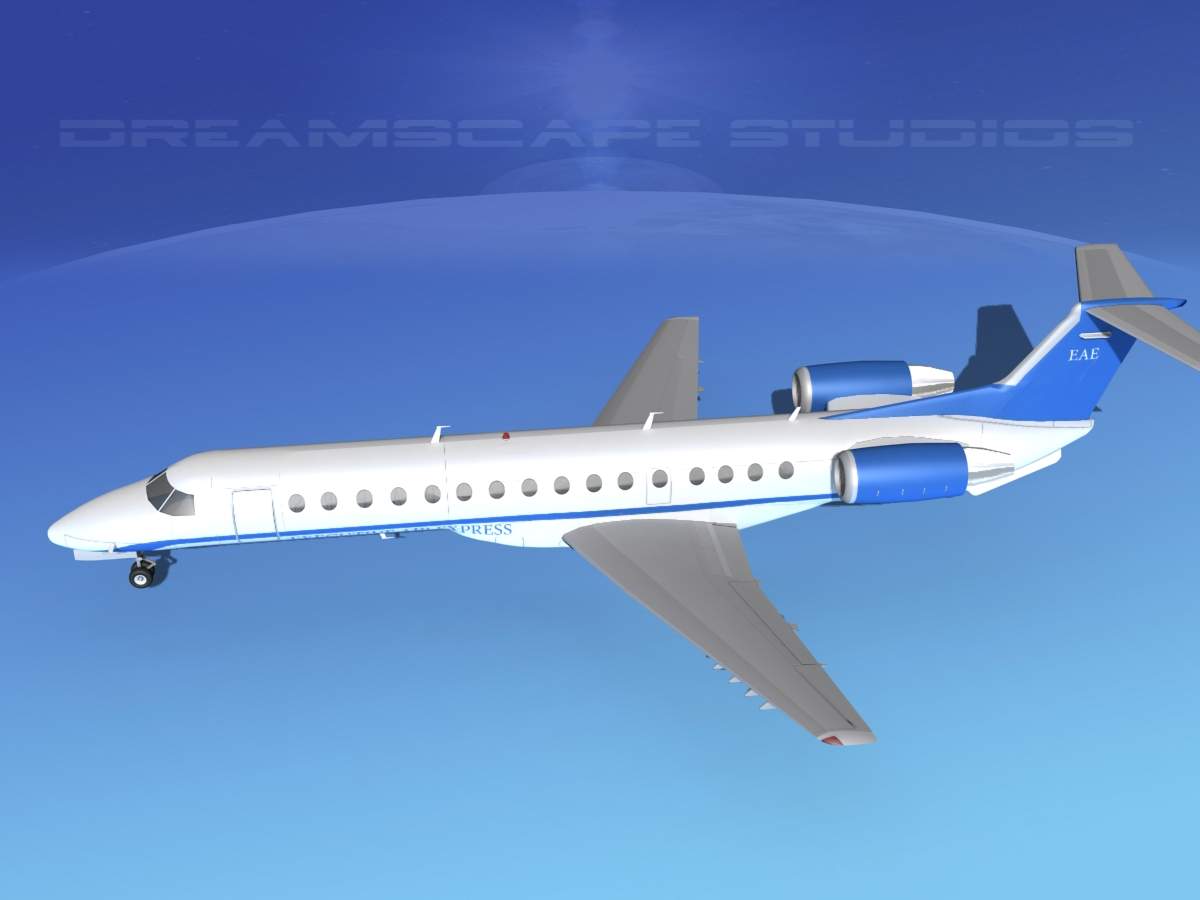 Embraer ERJ-140 Executive Express 3D Model by Dreamscape Studios