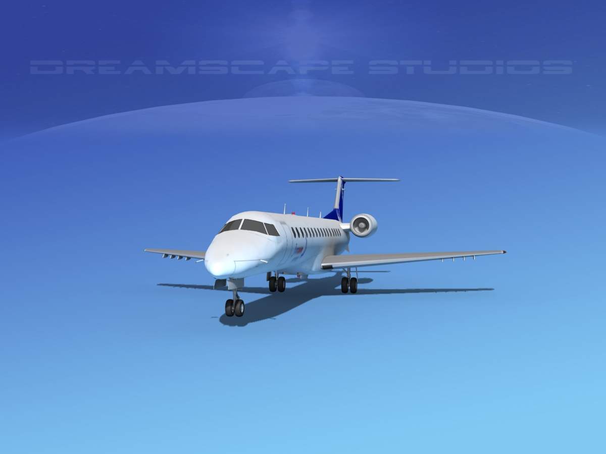 Embraer ERJ-140 Finnair 3D Model by Dreamscape Studios