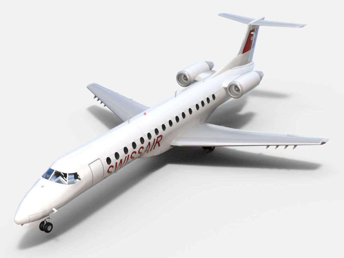 Embraer ERJ-140 Swissair 3D Model by Dreamscape Studios